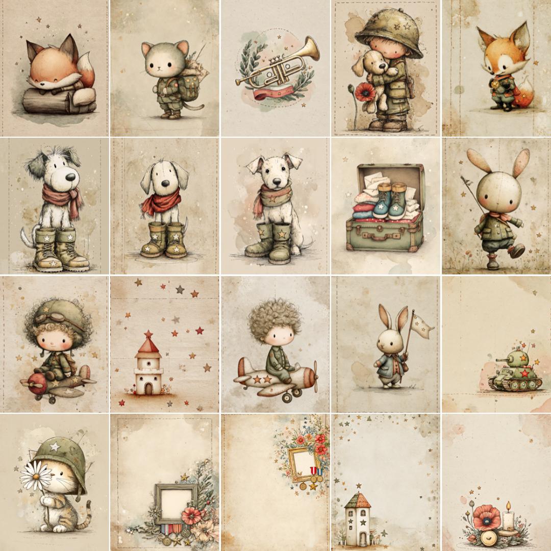 American Soldier Junk Journal: Memorial Day Veteran Ephemera (digital ...