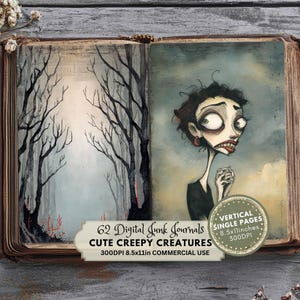 Frankenstein Junk Journal Kit: Halloween Scrapbook Ephemera, Creepy ...
