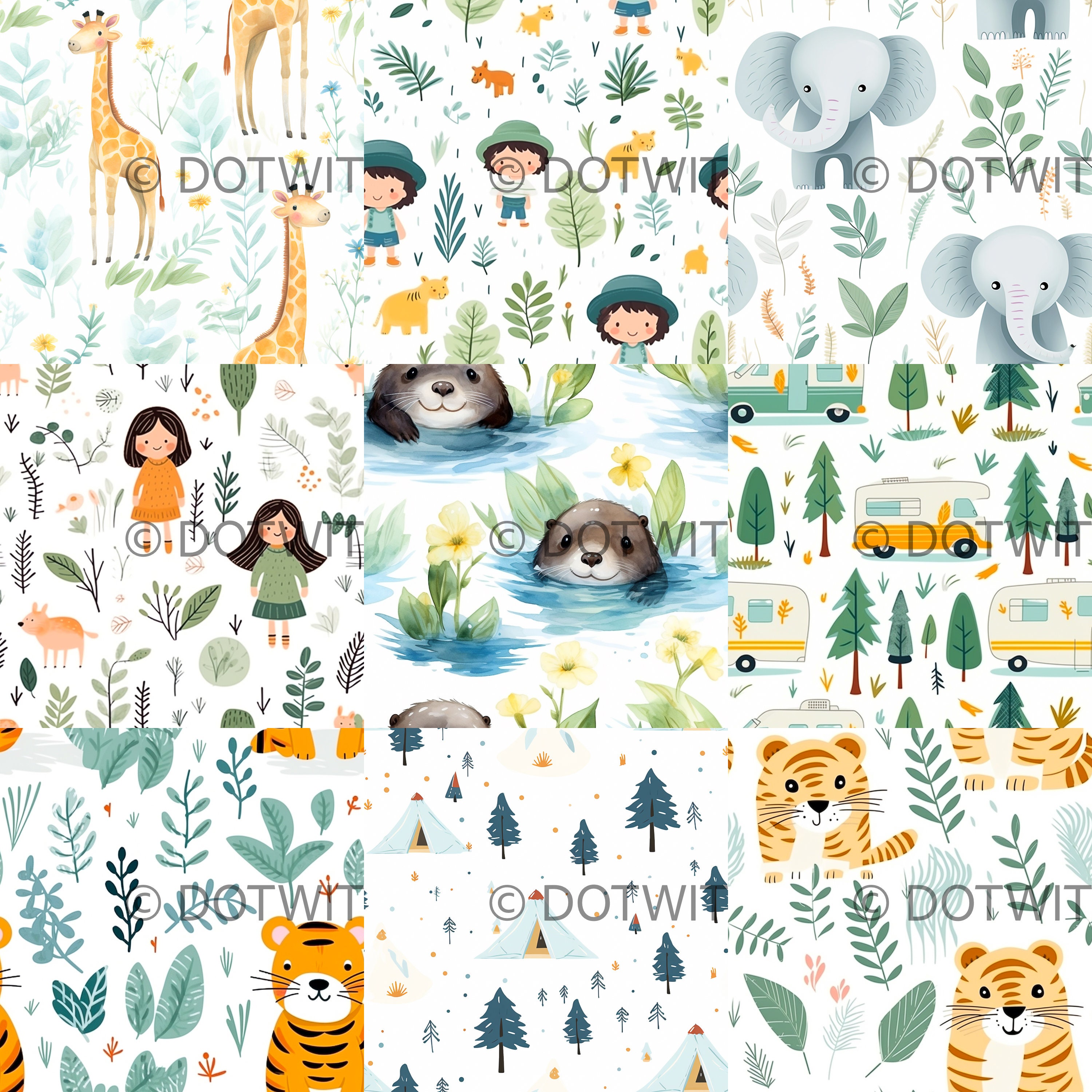 25 Animal Pattern Jungle Seamless Pattern Safari Animal - Etsy