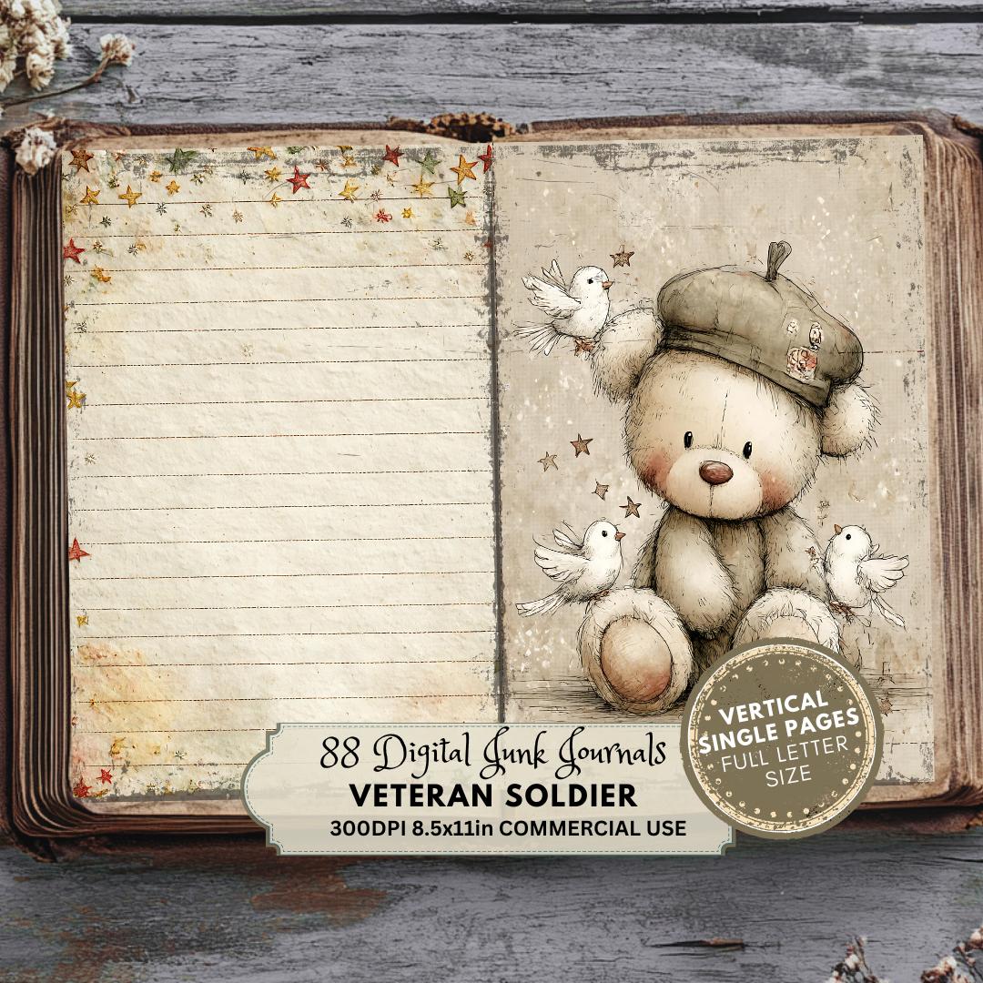 American Soldier Junk Journal: Memorial Day Veteran Ephemera (digital ...