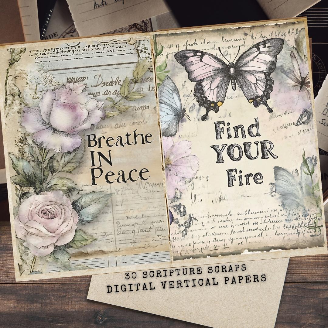 Inspirational Words for Junk Journals, Printable Quotes, Digital ...