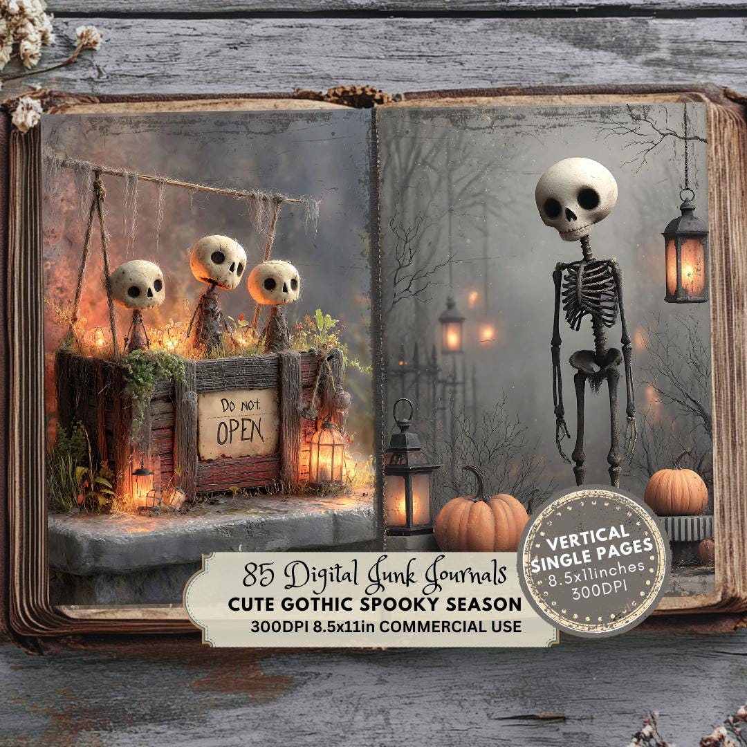 Goth Spooky Junk Journal, Dark Printable Pages (digital Download) - Etsy