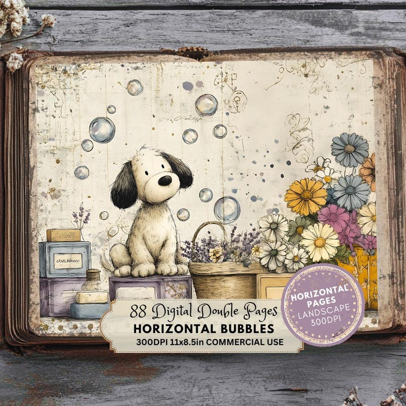 Bubbles and Soap Journal Kit: Beauty Spa Printable Ephemera (digital ...