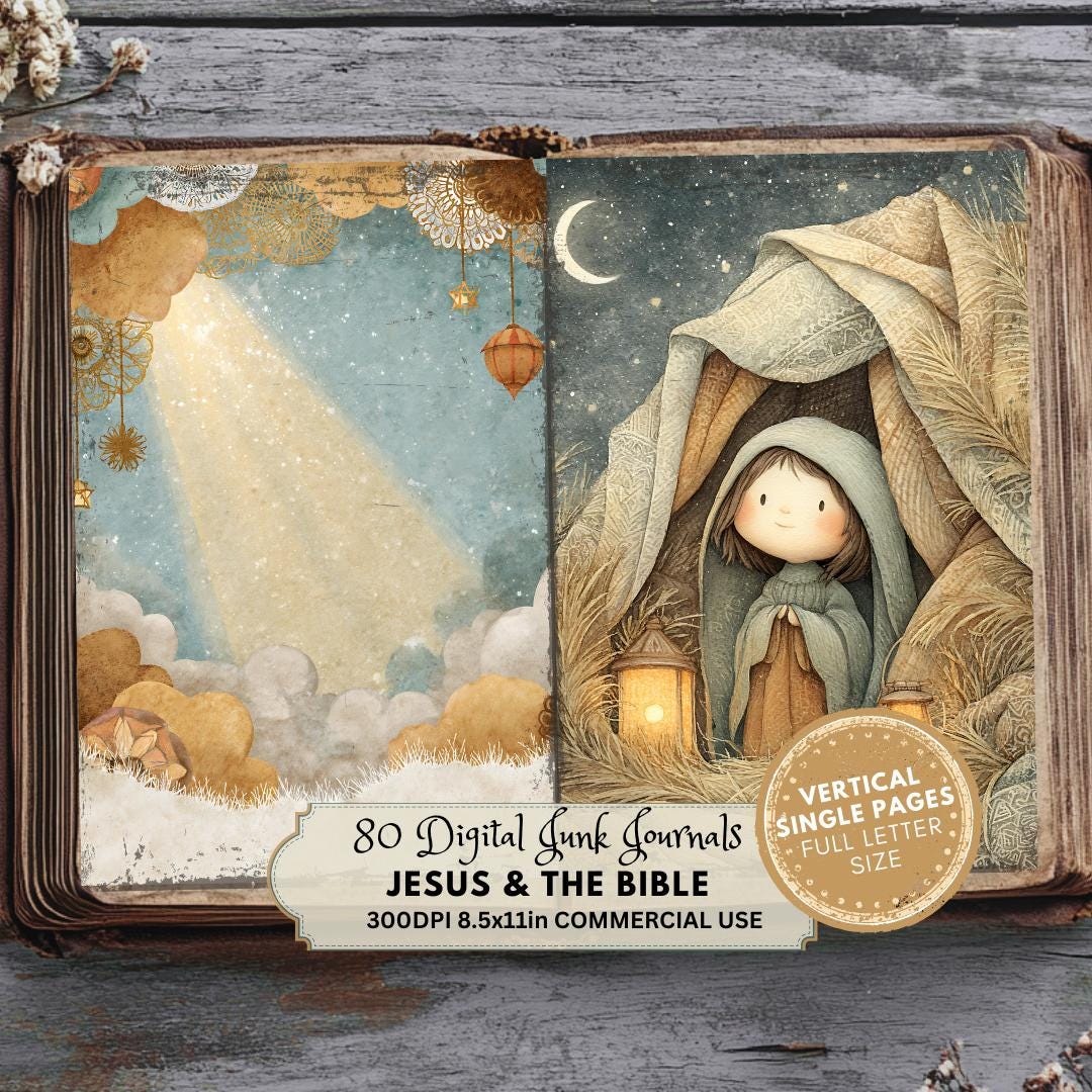 Jesus Junk Journal: Christian Ephemera Bible Pages (digital Download ...