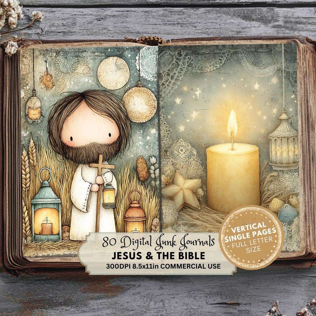 Jesus Junk Journal: Christian Ephemera Bible Pages (digital Download ...