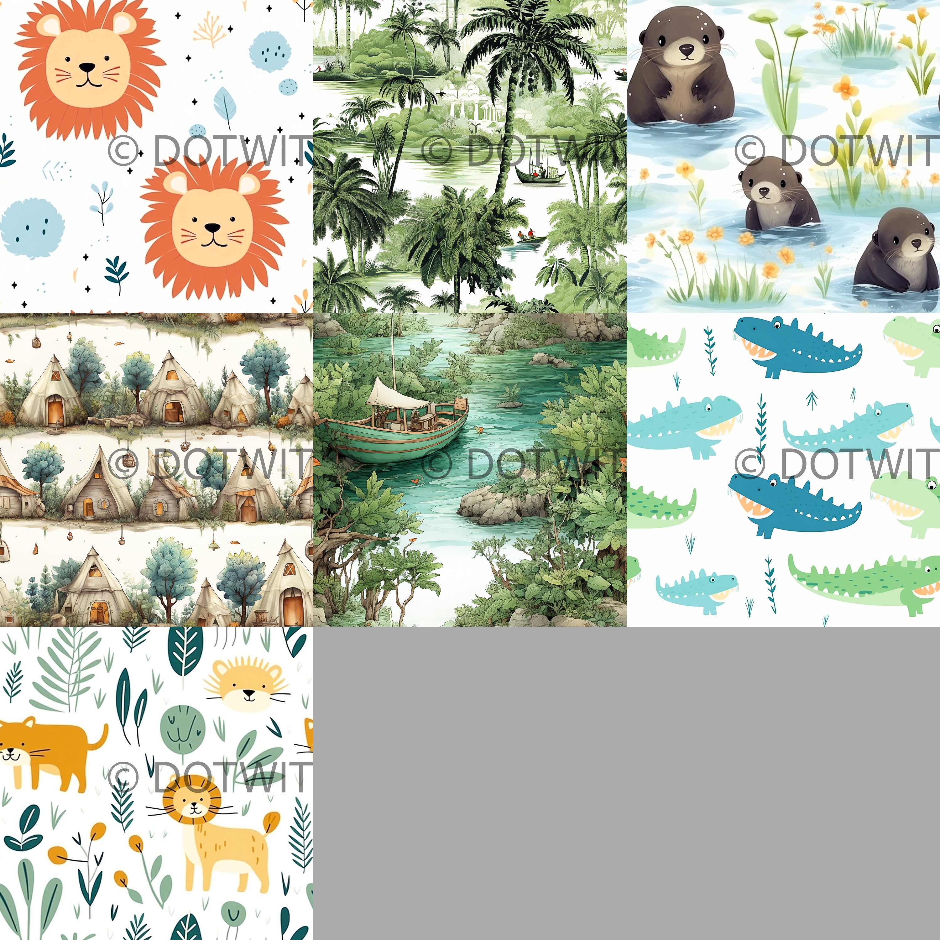 25 Animal Pattern Jungle Seamless Pattern Safari Animal - Etsy