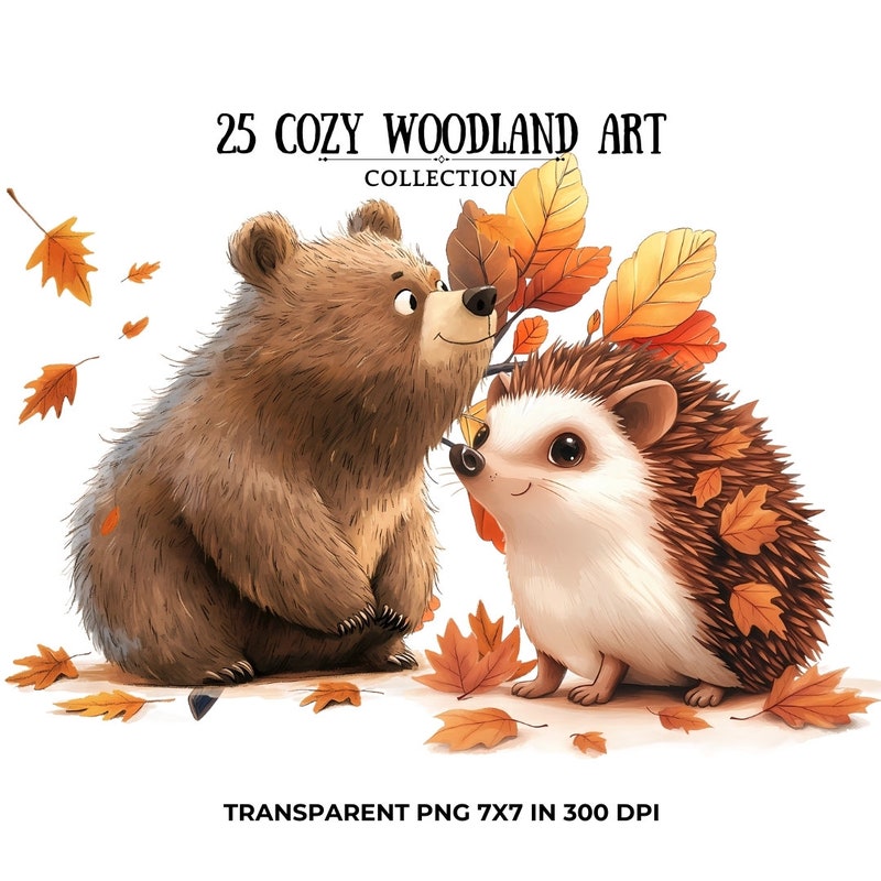 Woodland Animals Thanksgiving Fall Autumn - Etsy