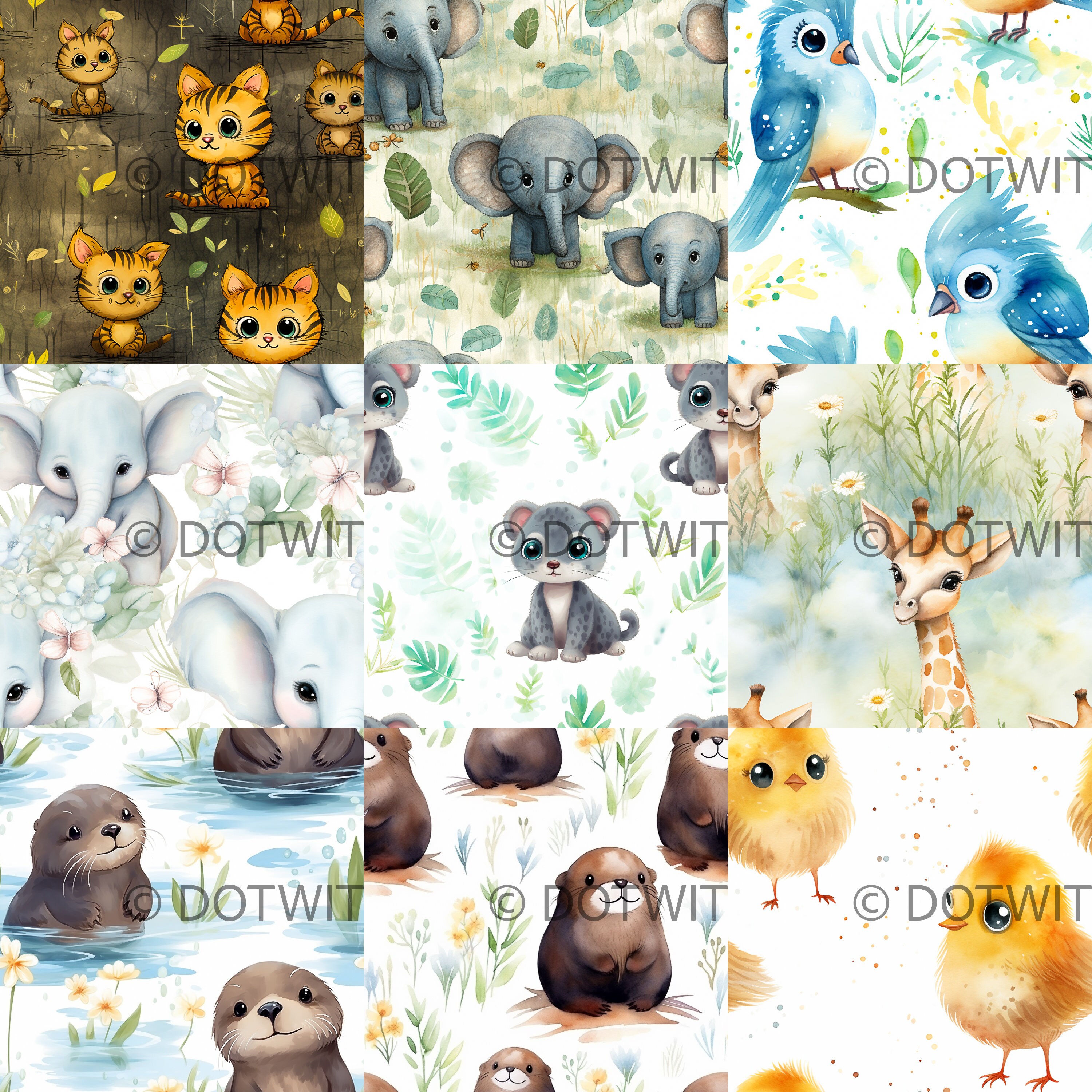 25 Animal Pattern Jungle Seamless Pattern Safari Animal - Etsy