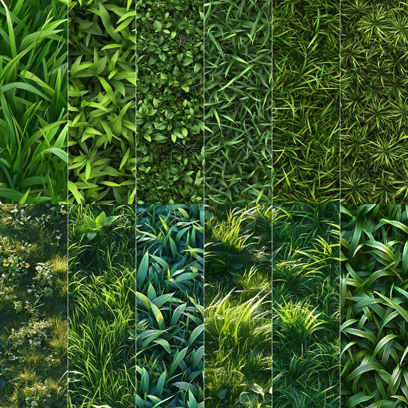 Green Grass Texture Digital Paper: Seamless Nature Pattern (digital ...