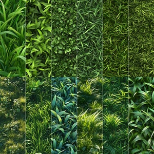 Green Grass Texture Digital Paper: Seamless Nature Pattern (digital ...