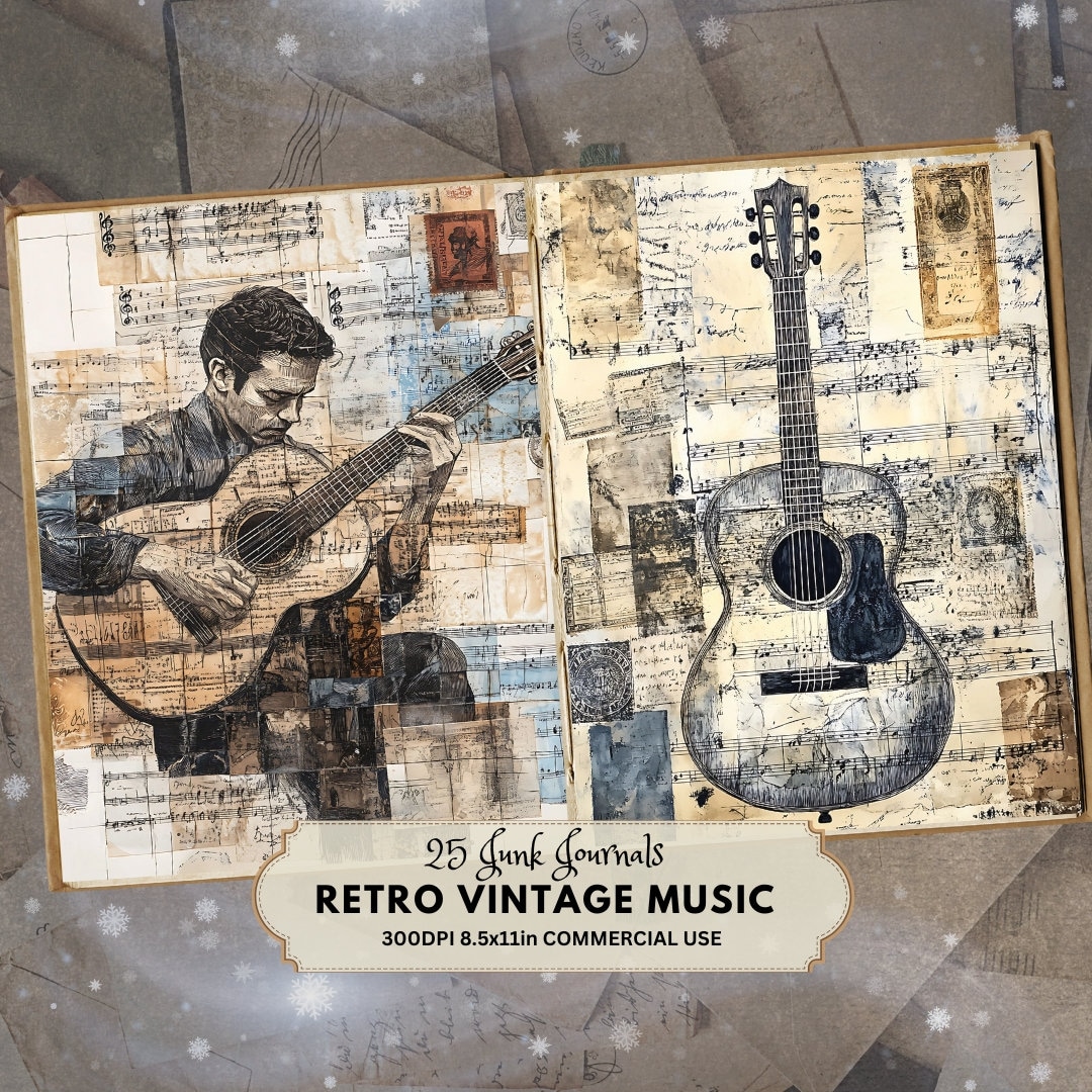 Music Junk Journal: Retro Guitar Art, Musicians, Street Performers ...