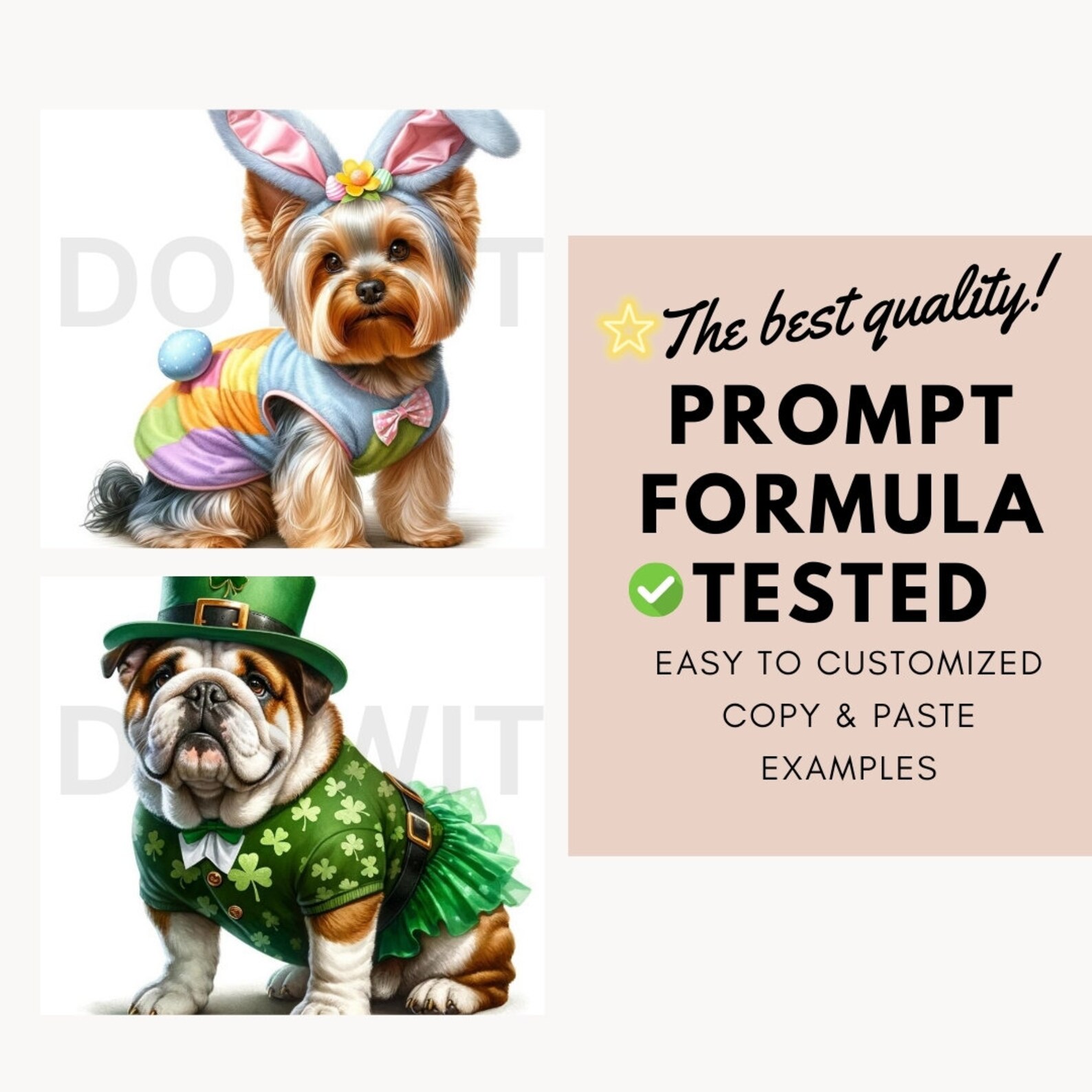 DALLE 3 Prompt Guide, DALLE-3 Prompts for Dog Breeds Creation, Puppy ...
