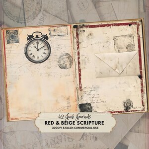 Scripture Junk Journal Printable Pages: Victorian Ephemera (digital ...