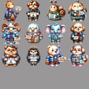 28 School Clipart, Animals Clipart, Back to School Clipart, Cute Text ...