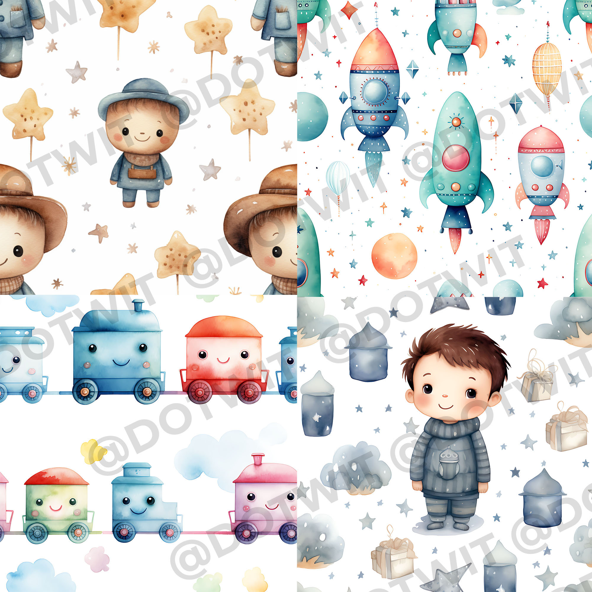 20 Baby Boy Paper Baby Boy Seamless Digital Paper Baby Boy - Etsy