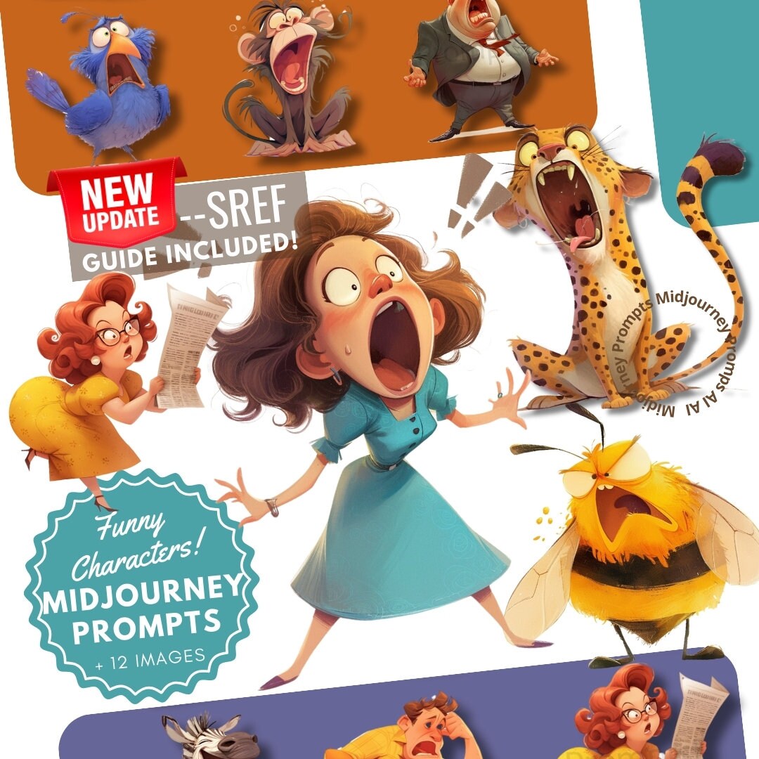 Midjourney Prompts for Watercolor Quirky Animal Creation, Whimsical AI ...