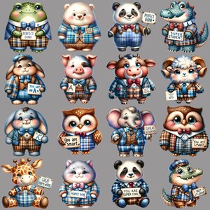 28 School Clipart, Animals Clipart, Back to School Clipart, Cute Text ...