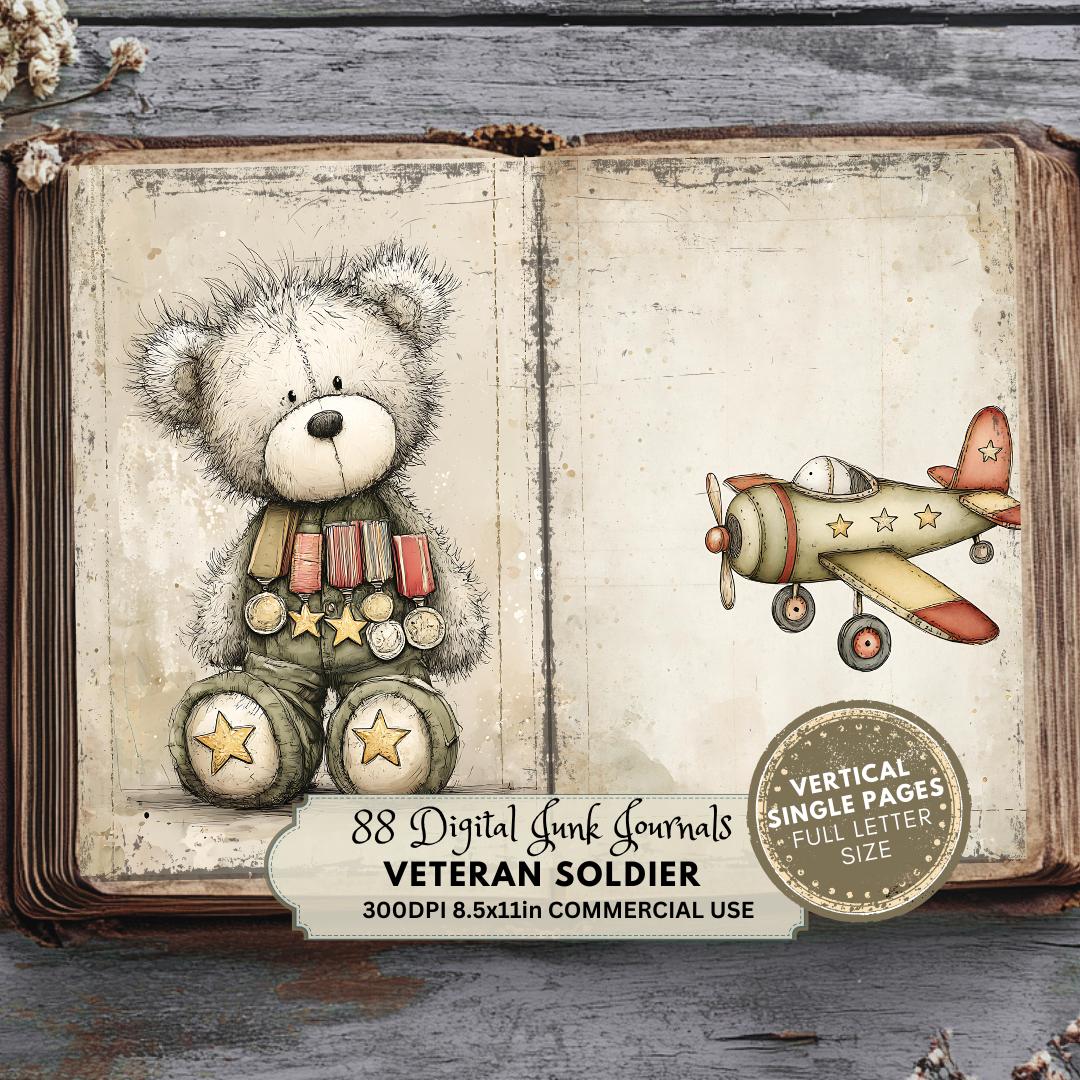 American Soldier Junk Journal: Memorial Day Veteran Ephemera (digital ...