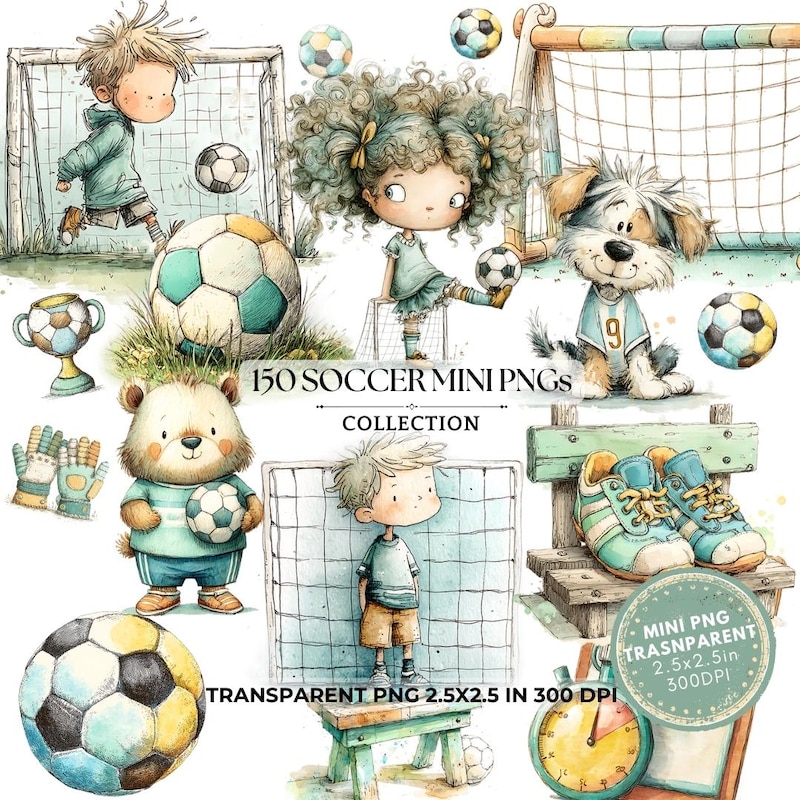 Soccer Png 2 Kids - Etsy