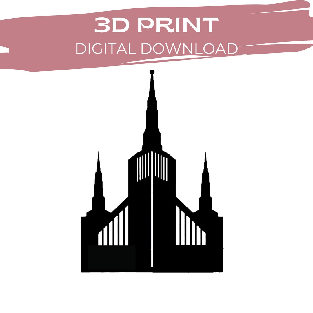 Portland Temple Cookie Cutter, Fondant Cutter or Clay Cutter LDS Temple ...