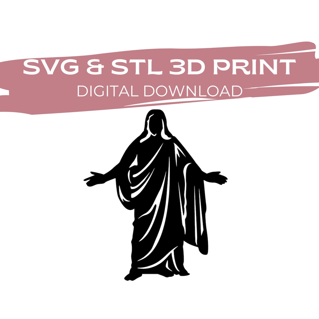 Jesus Christ SVG and STL File Christus Statue 3D Print File - Etsy UK