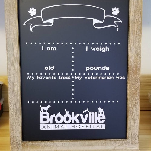 Veterinary First Visit Chalkboard Vet Visit Chalkboard - Etsy