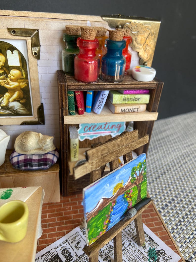 Miniature Art Studio - Etsy