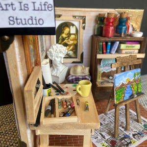Miniature Art Studio - Etsy