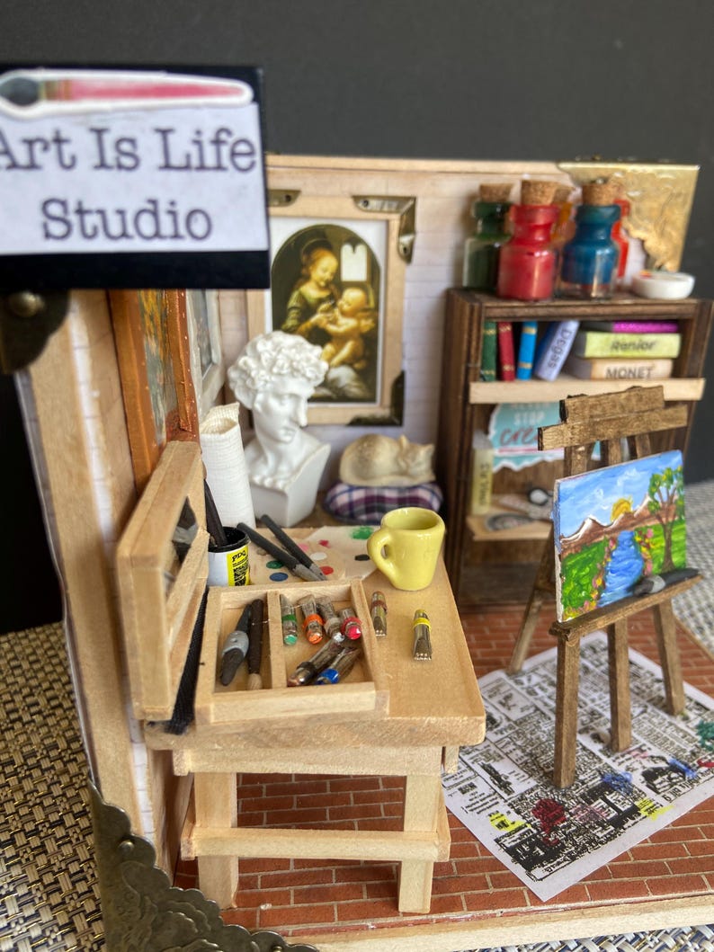 Miniature Art Studio - Etsy