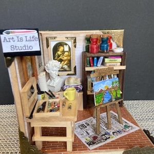 Miniature Art Studio - Etsy