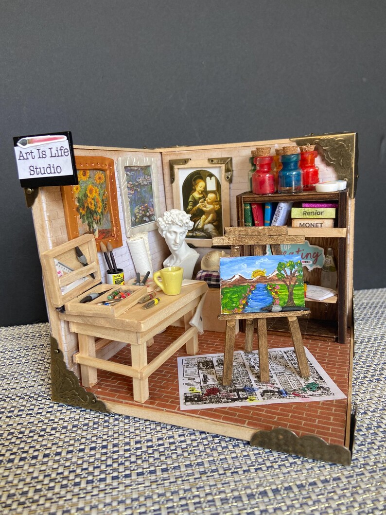 Miniature Art Studio - Etsy