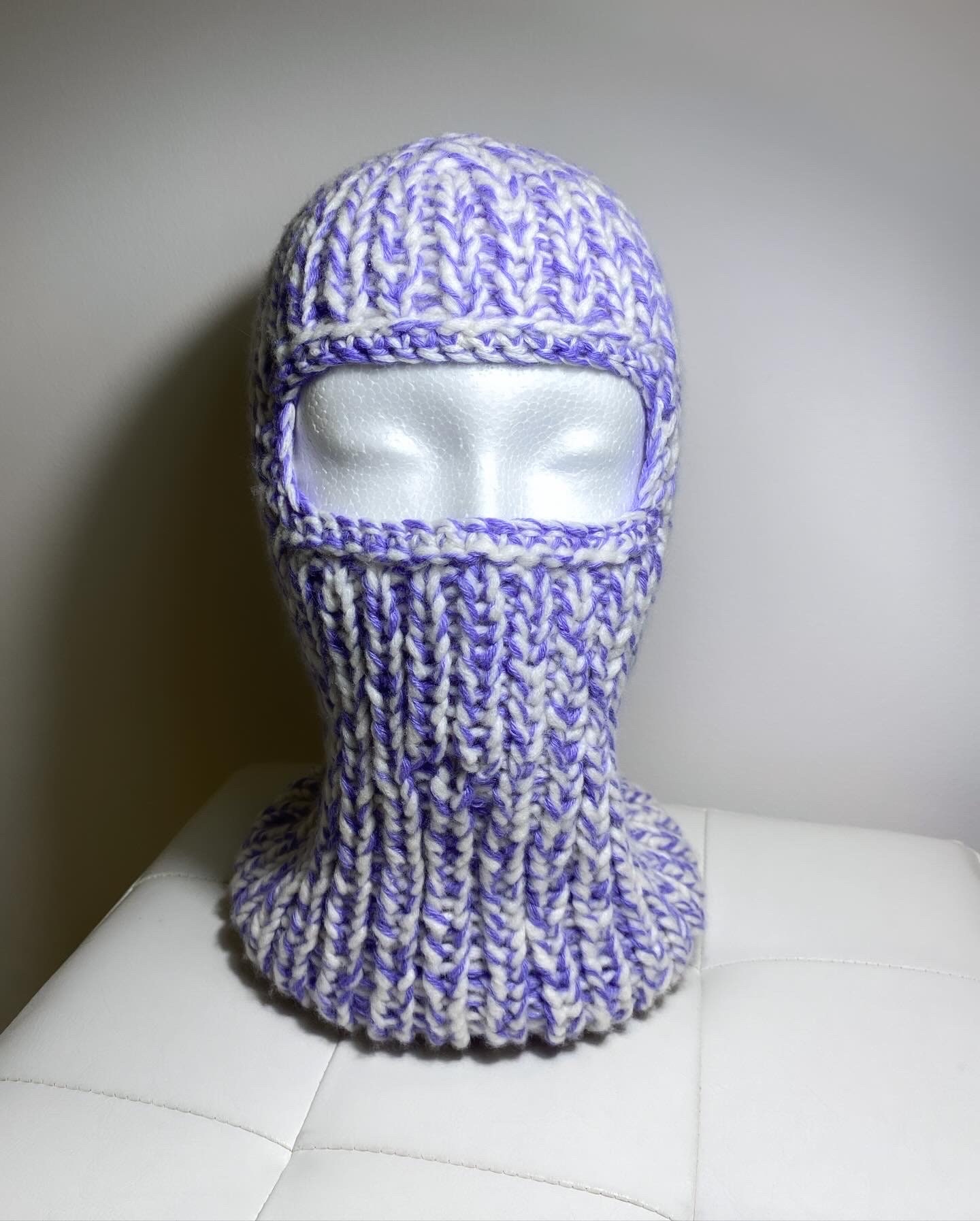 Cashmere and Silk Balaclava / Cashmere and Silk Purple Ski Mask ...
