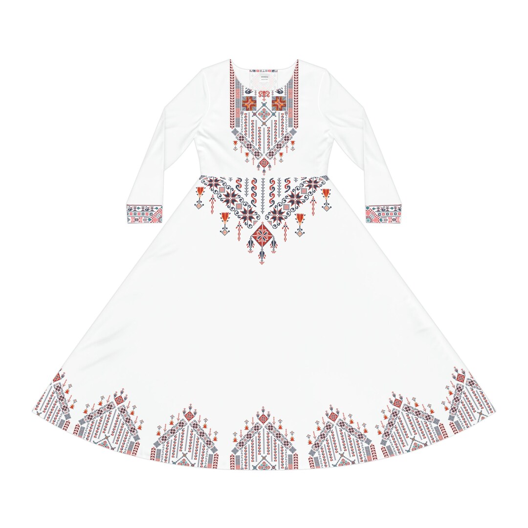 Women's Long Sleeve Tatreez Palestine Dress - Etsy