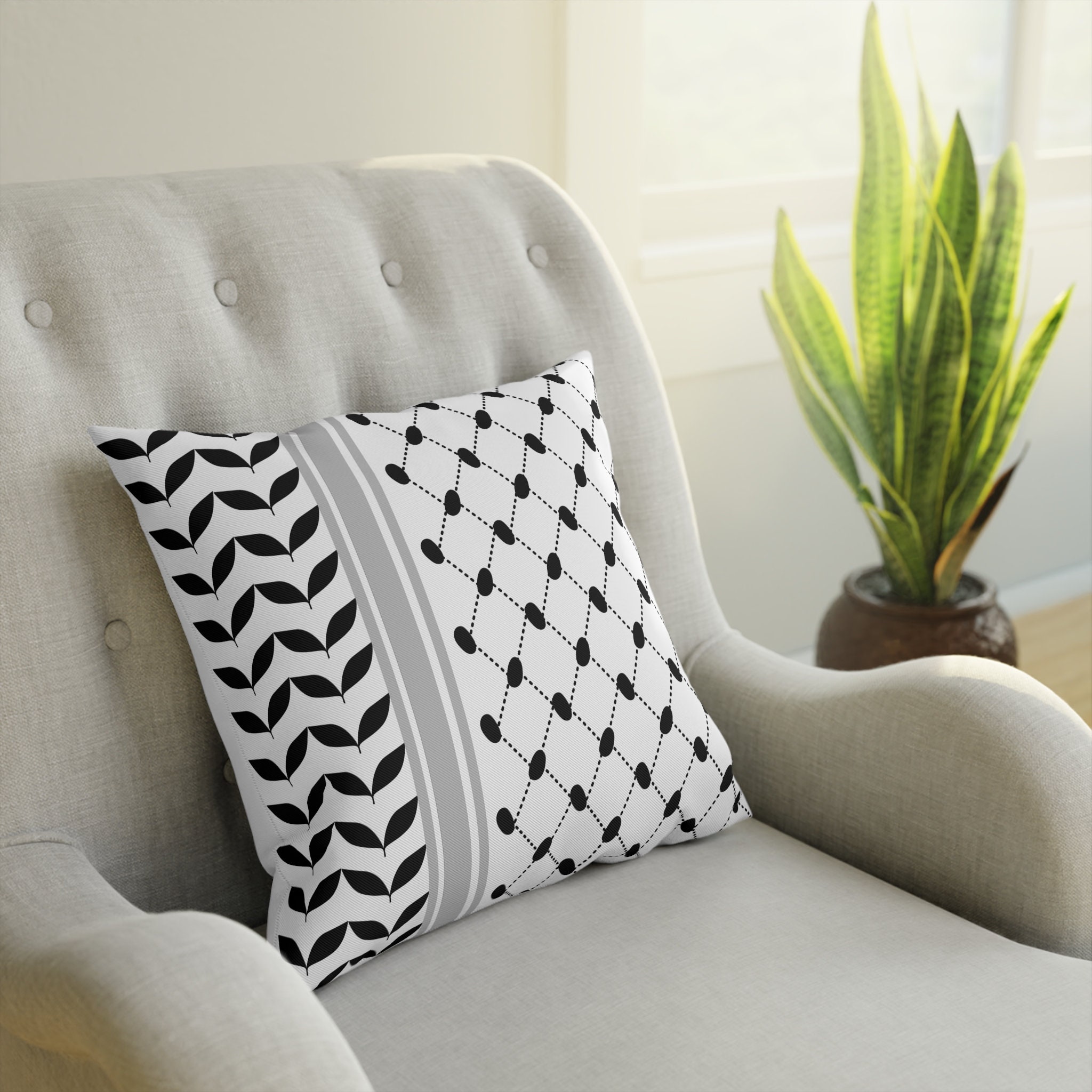 Keffiyeh Shemagh Palestine Cushion - Etsy