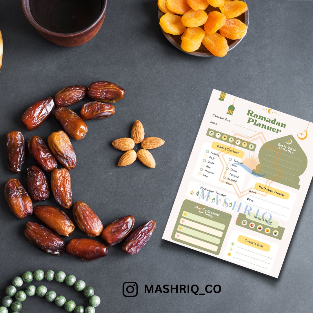 Mega Ramadan Planner, Quran Tracker, Ibadah Checklist, Meal Plan - Etsy