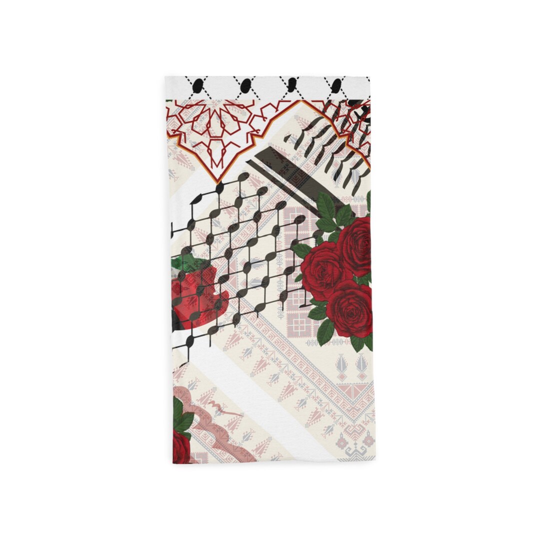 Limited Edition Palestine Red Rose Tube Scarf - Etsy