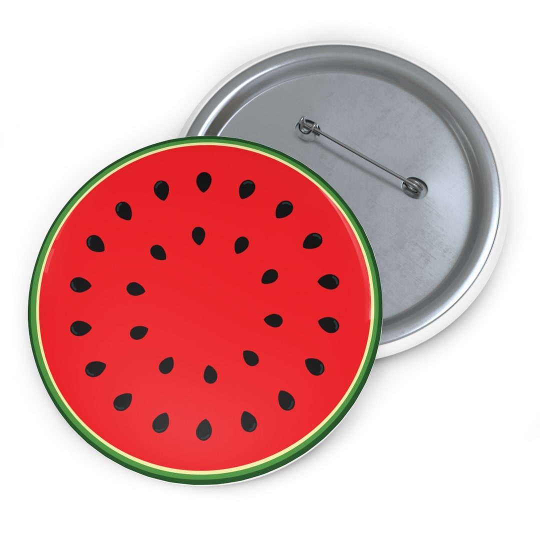Watermelon Pin Button wearyourvoice Campaign by Mashriq - Etsy
