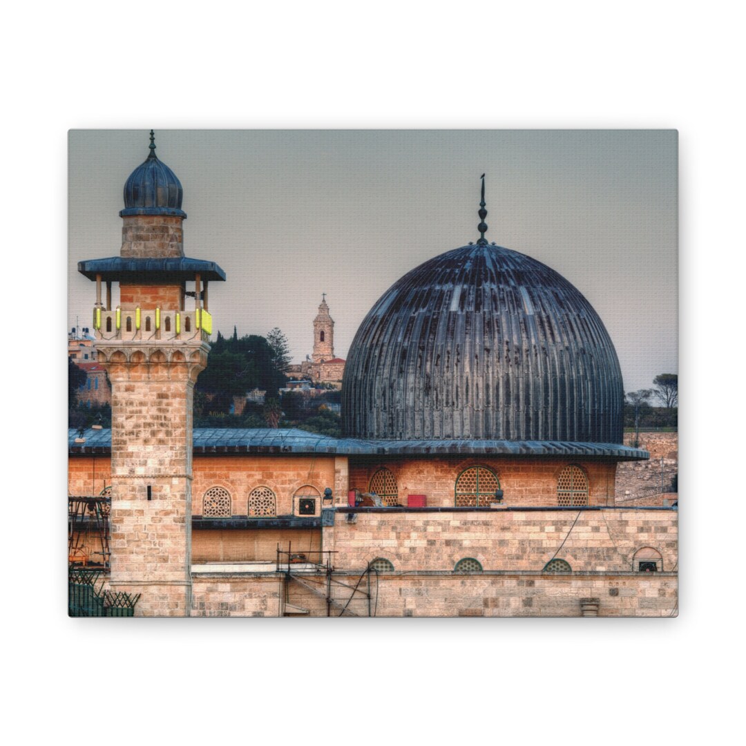 Qibli Mosque Canvas Stretched, 0.75" - Etsy