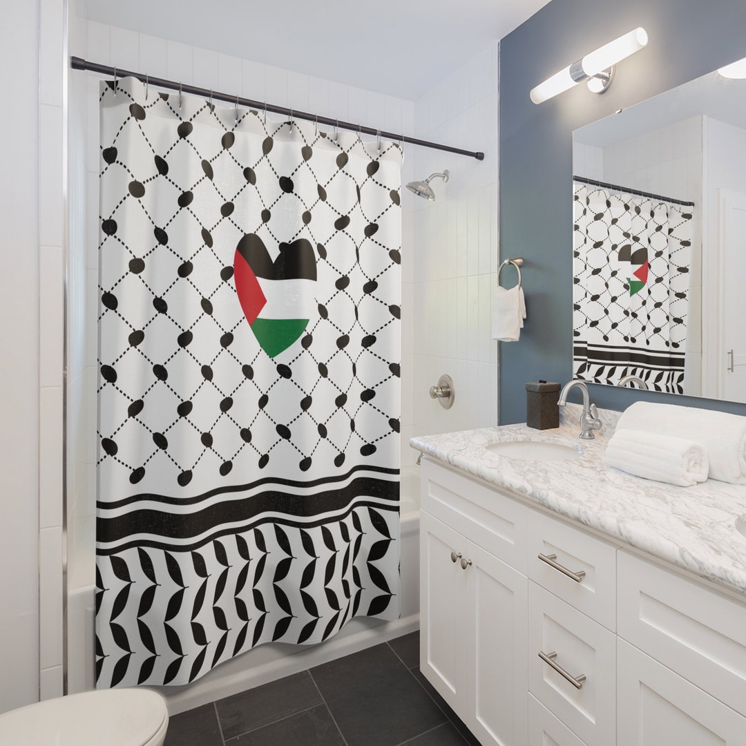 Exclusive Palestine Heart Shower Curtains - Etsy