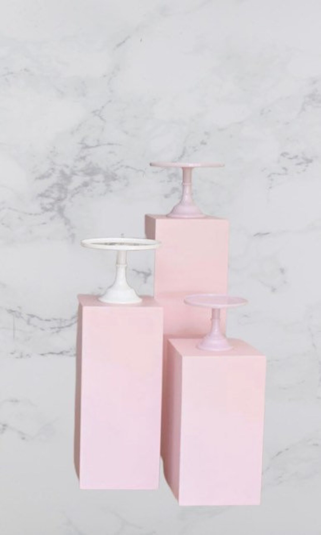 Pink Square Plinths/ Pedestal FOR HIRE ONLY - Etsy