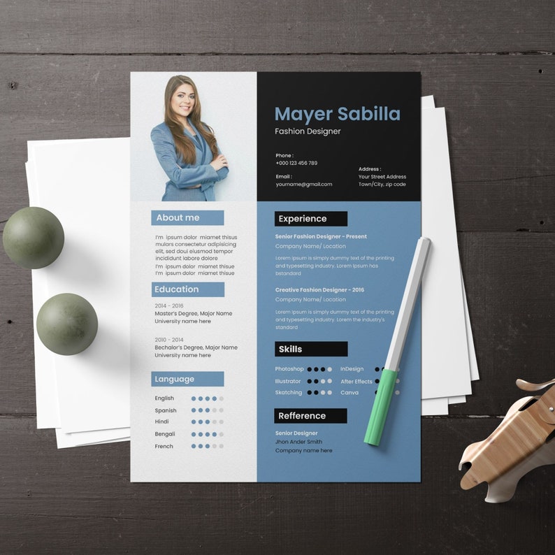 Resume Template Bundle Resume Template Modern Resume - Etsy