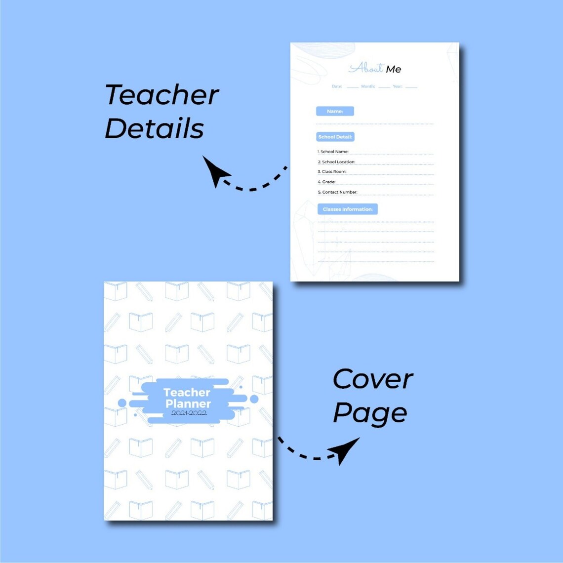 Teacher Planner 2021-2022 Teacher Planner 2020-2021 - Etsy