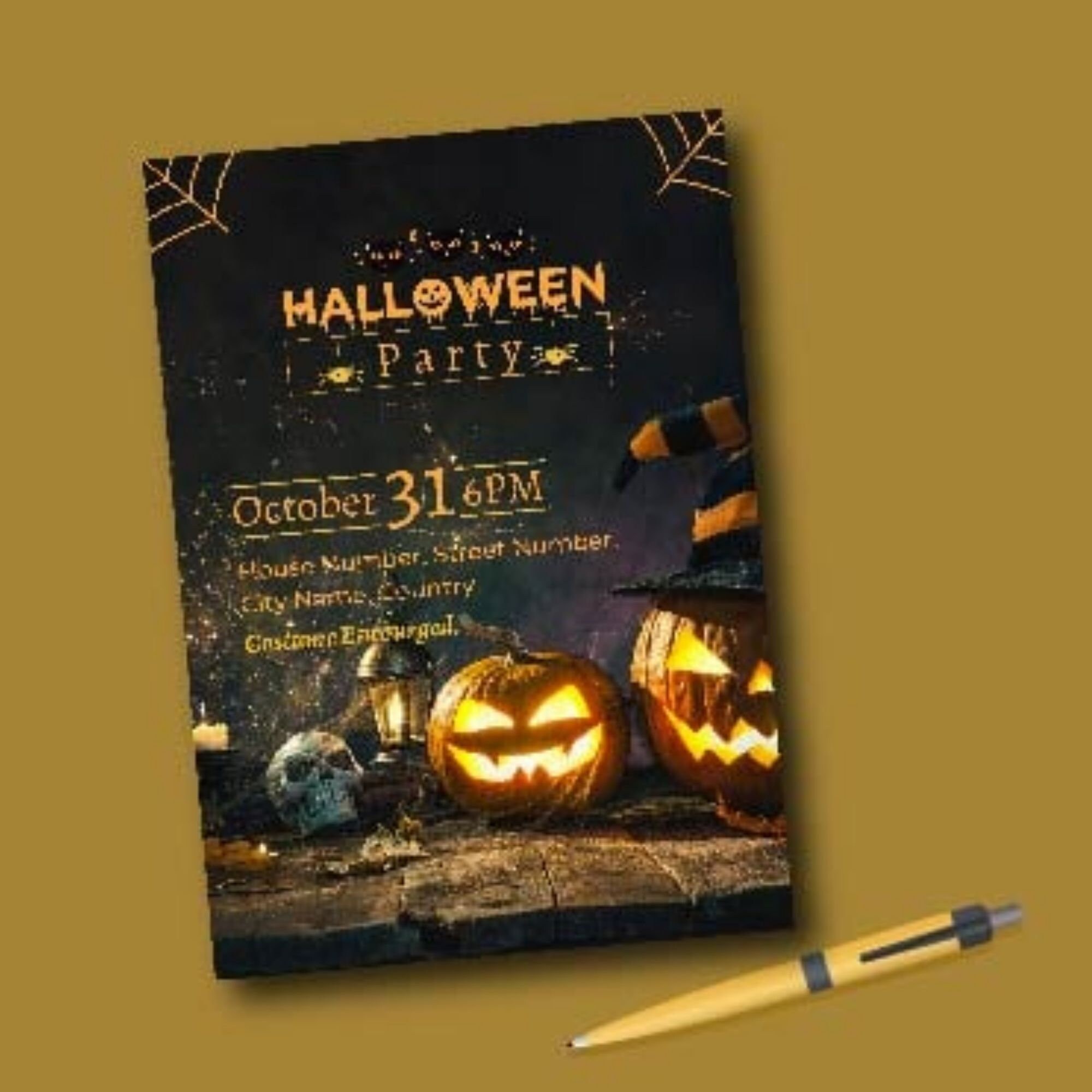 Halloween Party Invite Printable Boo Bash Cute Halloween - Etsy