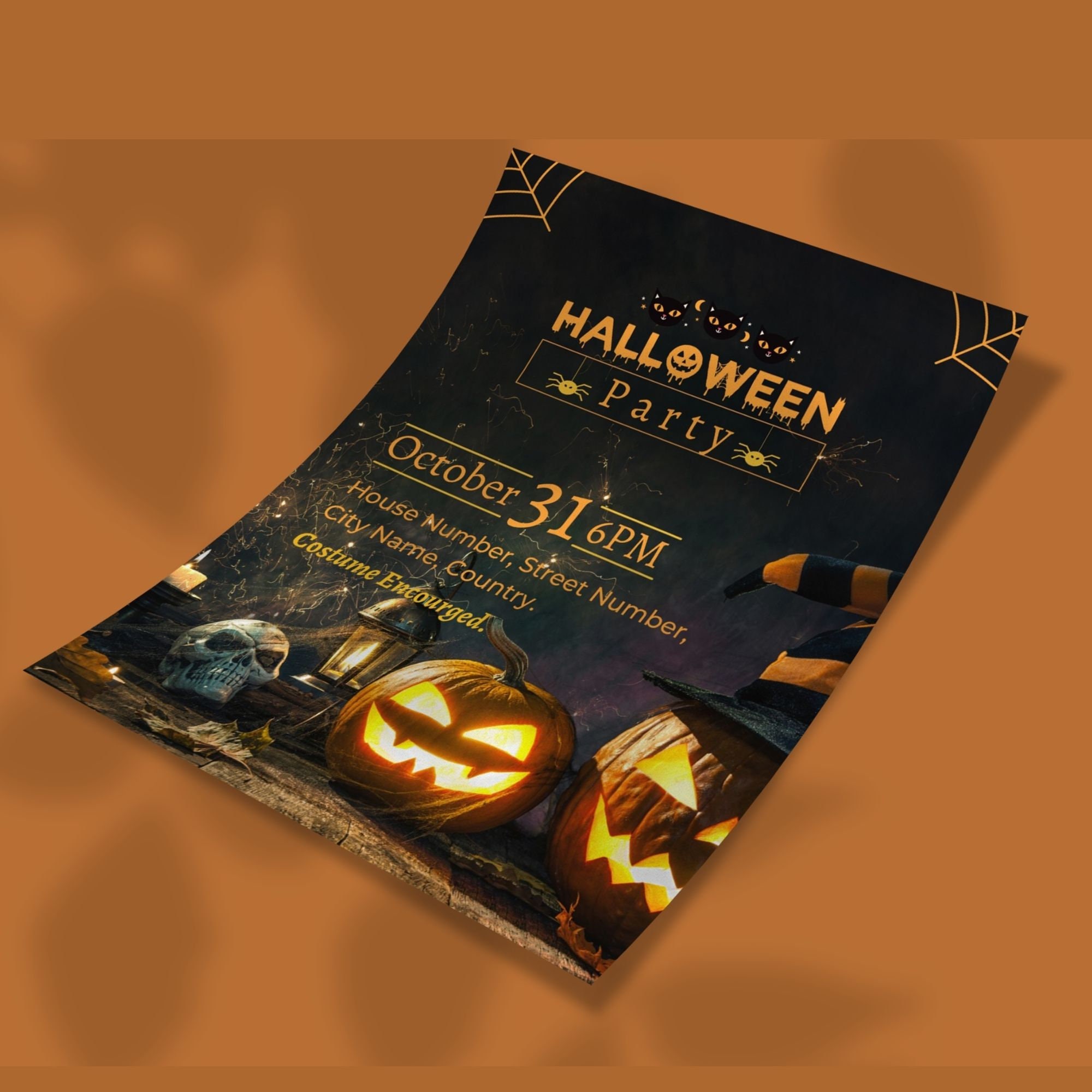 Halloween Party Invite Printable Boo Bash Cute Halloween - Etsy