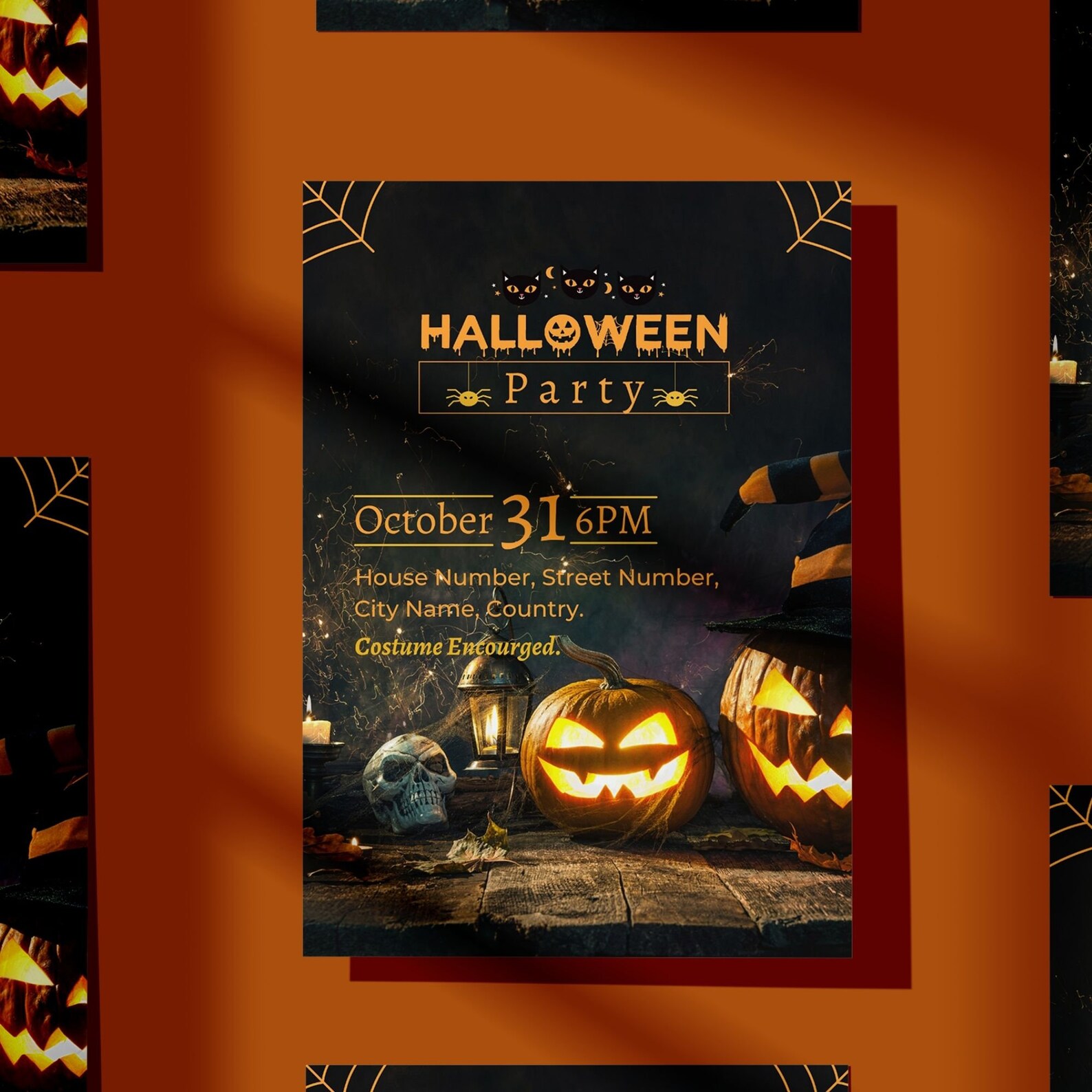 Halloween Party Invite Printable Boo Bash Cute Halloween - Etsy