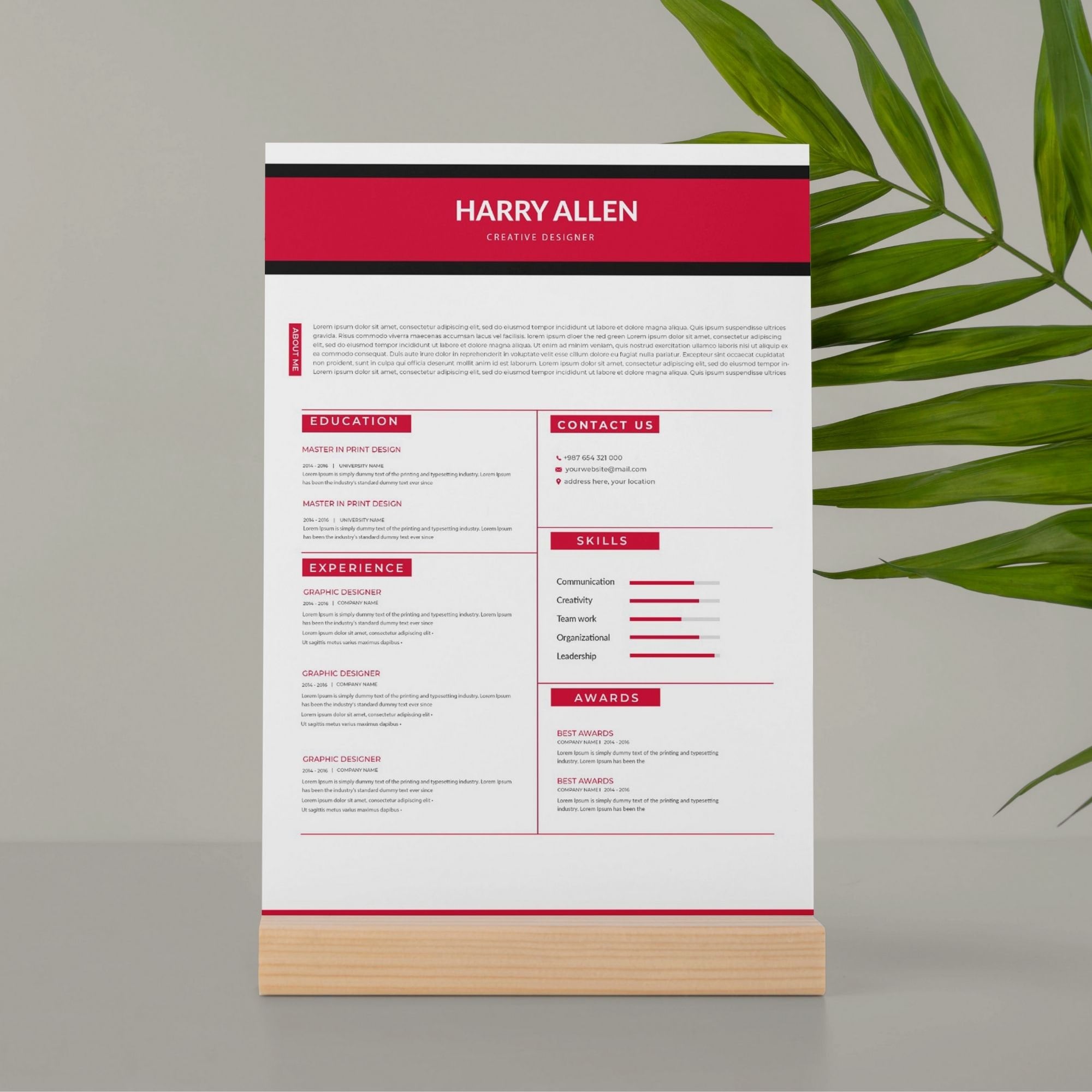 Professional Modern Resume Template for Pages Google Docs - Etsy