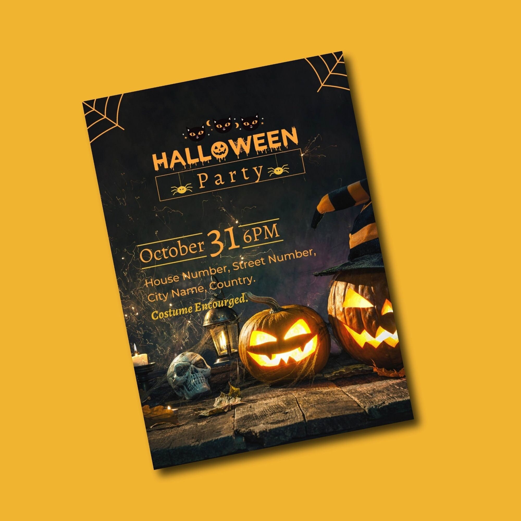 Halloween Party Invite Printable Boo Bash Cute Halloween - Etsy