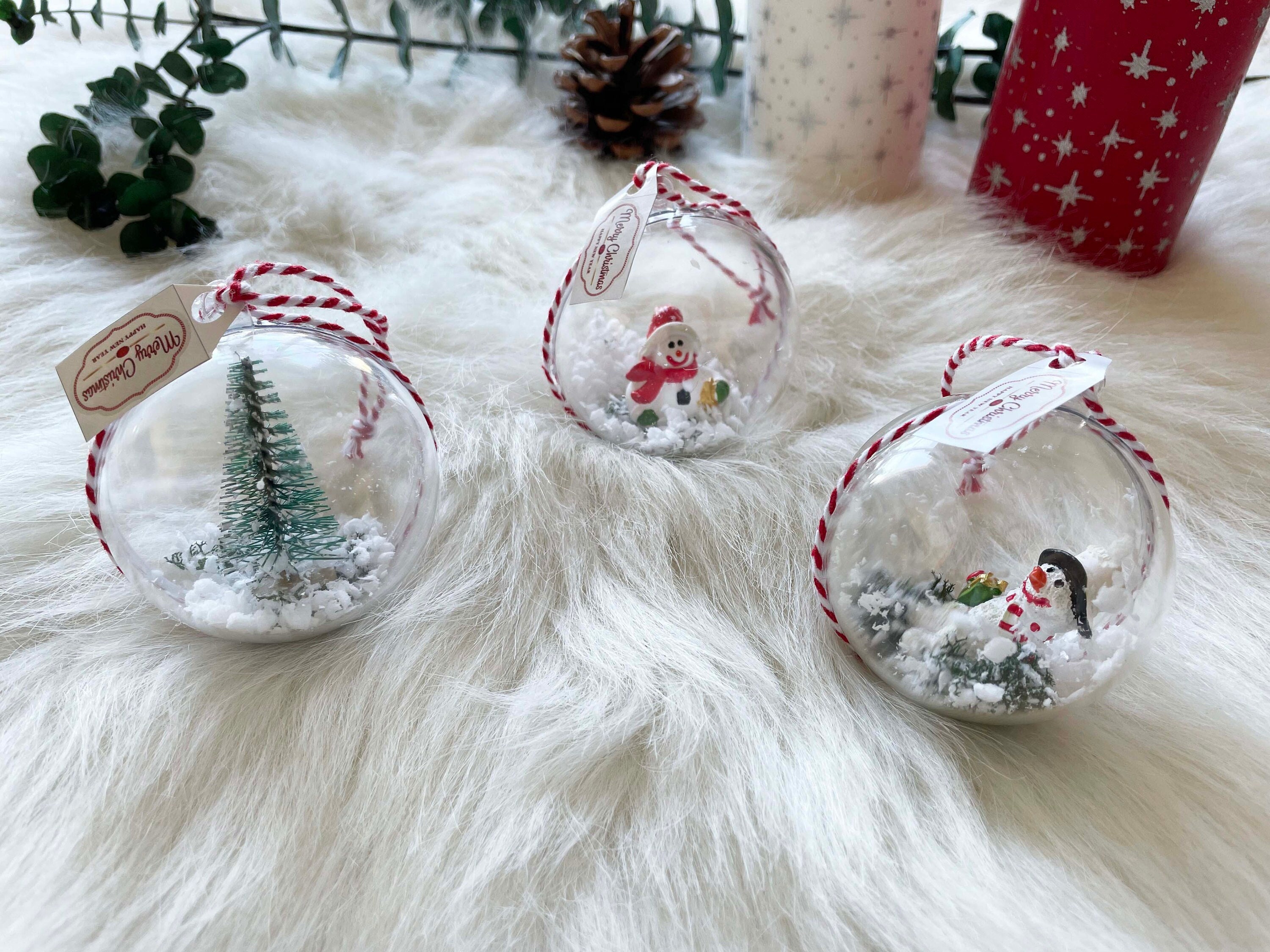 Handmade Snow Globe Ornament Bulk Snow Globe Christmas Gift Christmas ...