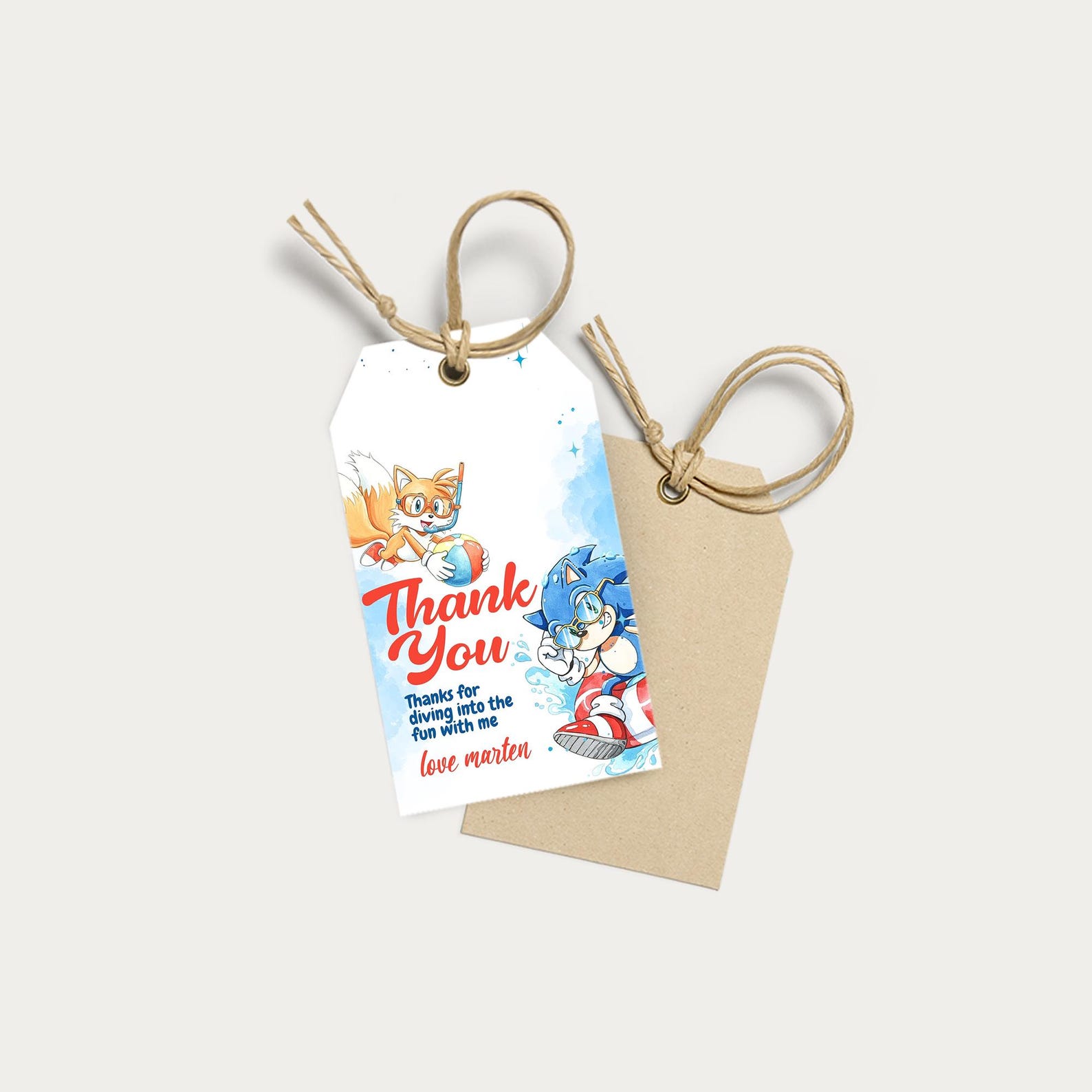 Sonic Pool Party Birthday Invitation: Editable Digital Download - Etsy