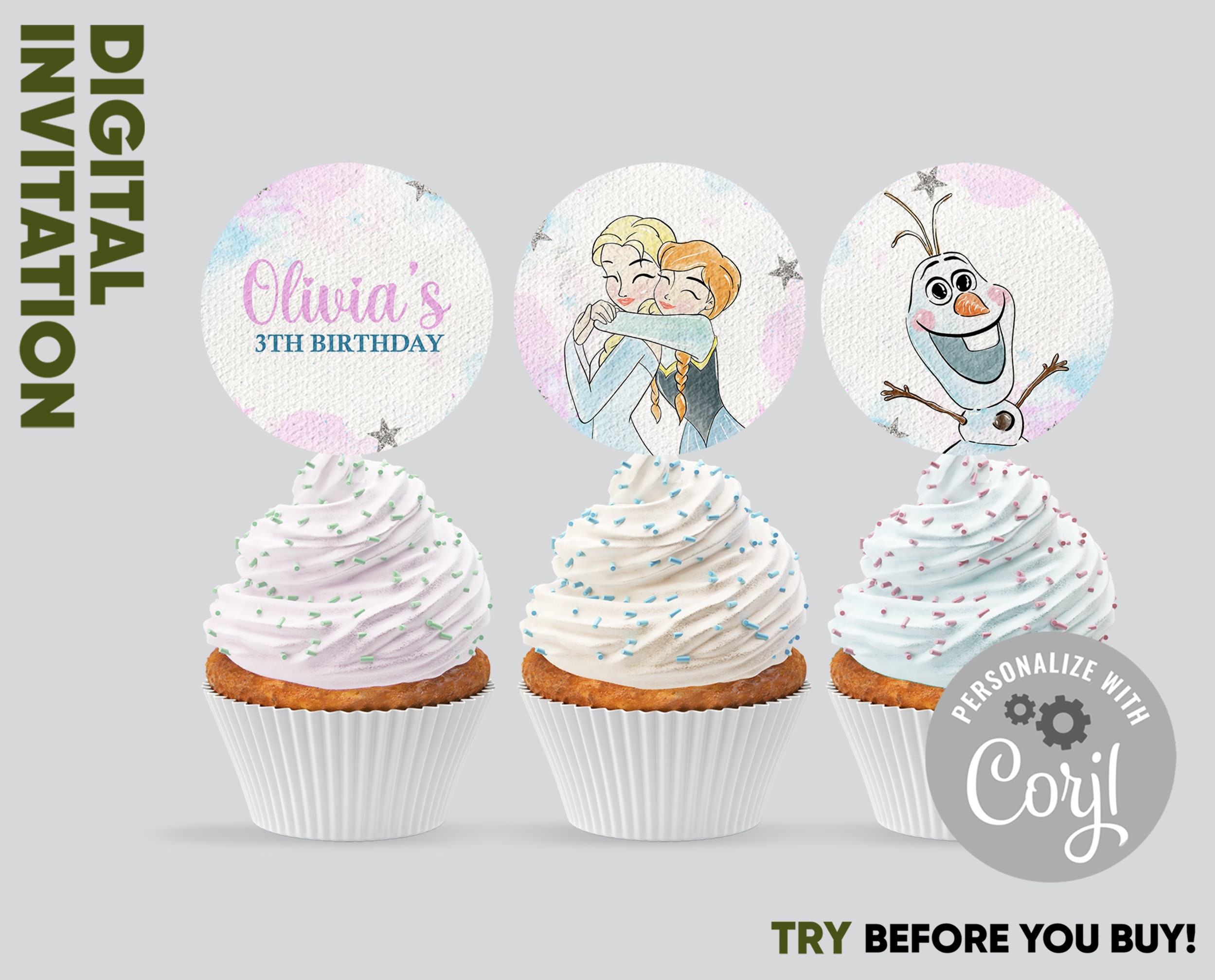 Disney Frozen Cupcakes